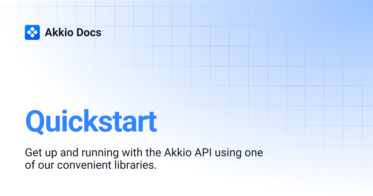 Quickstart | Akkio Docs